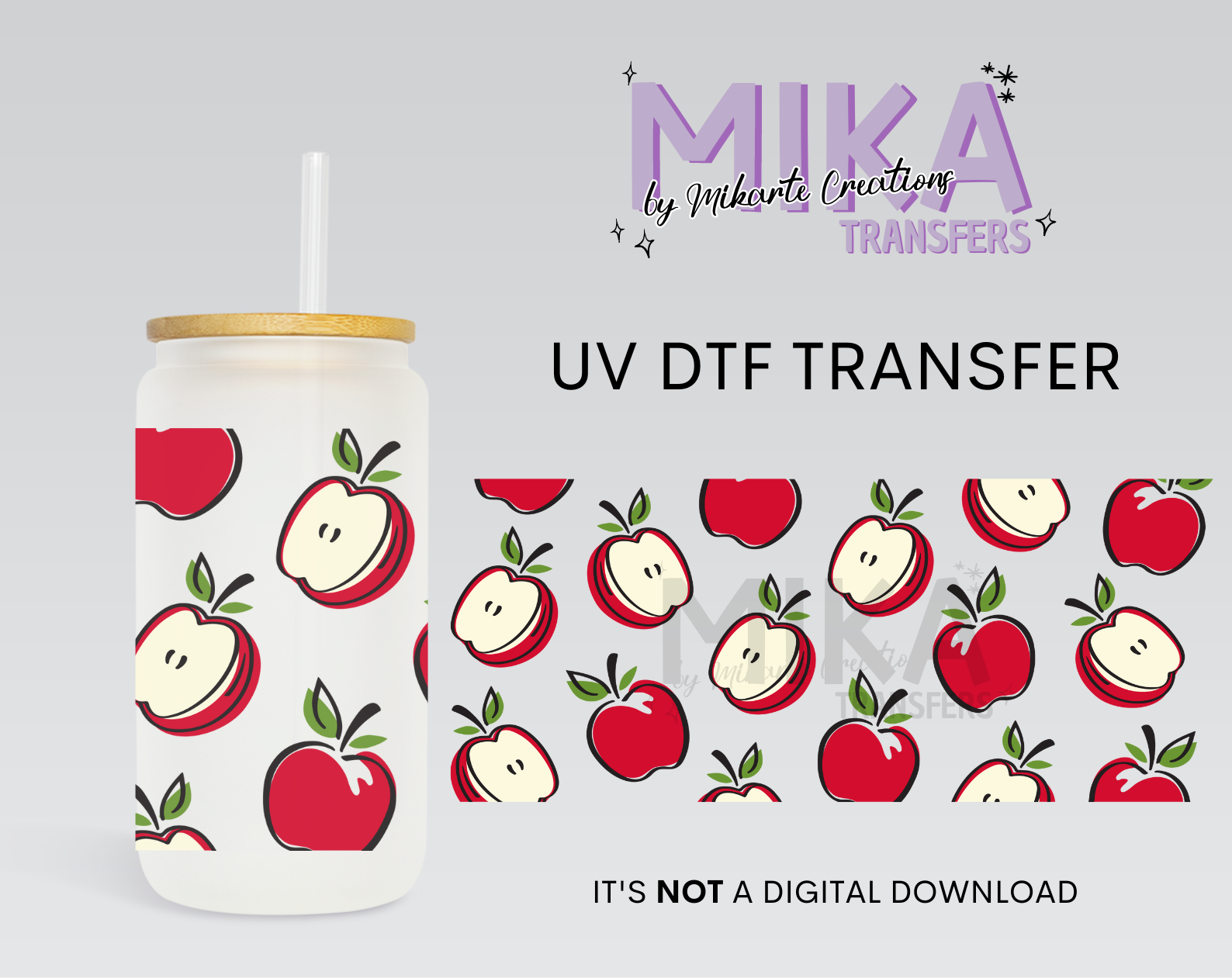 Apple | UV DTF Wrap – Mikarte Creations