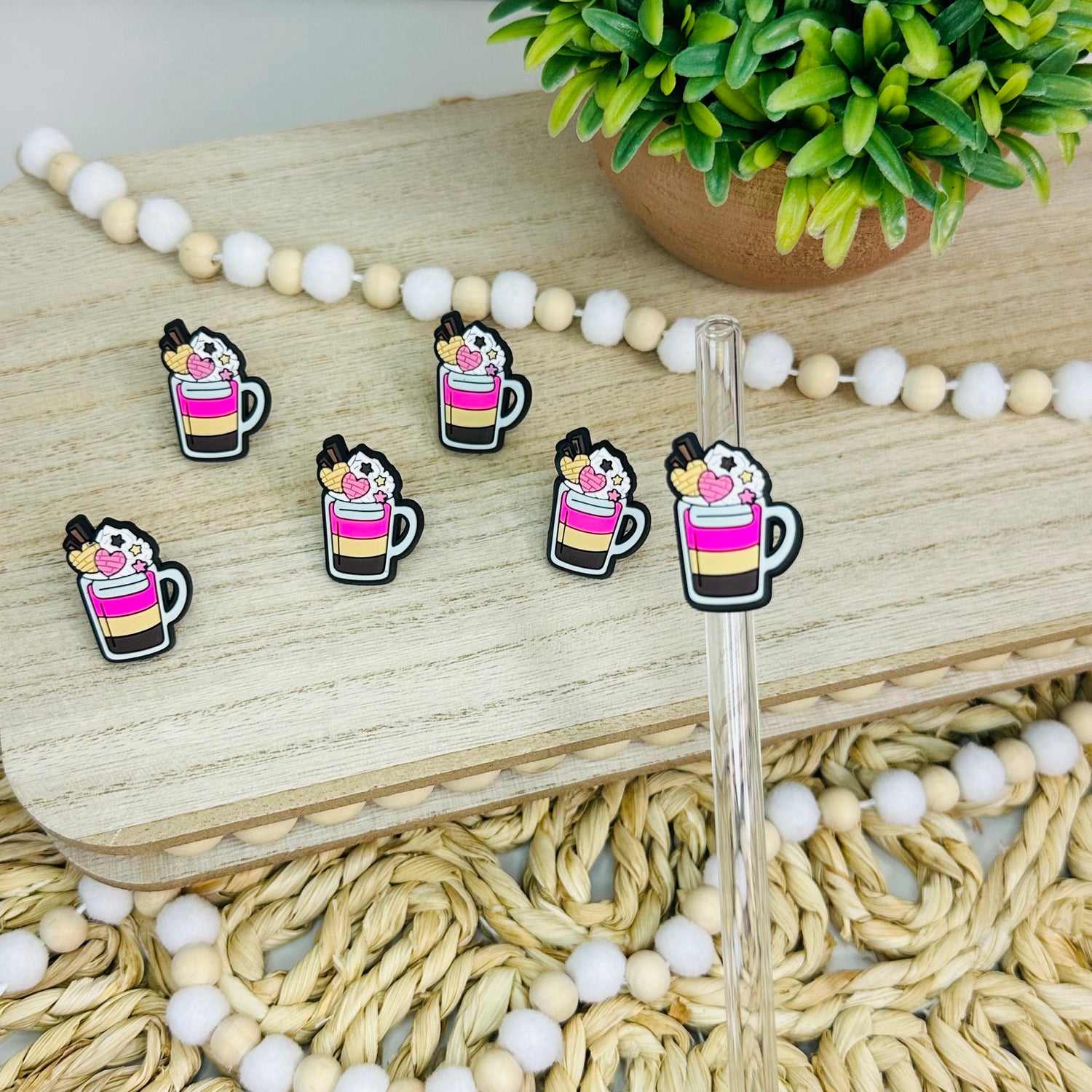 Coffee | Straw Charms – Mika Transfers