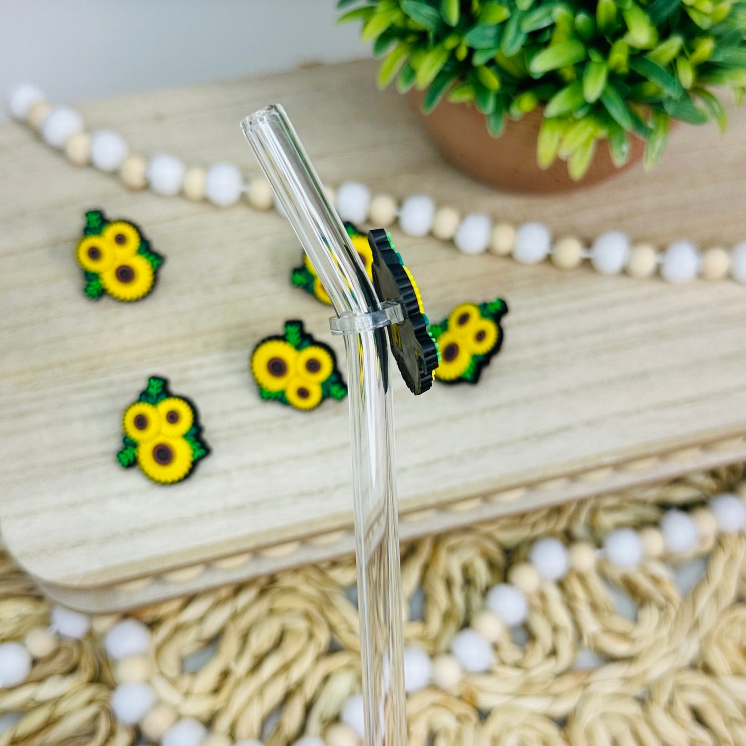 Sunflowers | Straw Charms – Mikarte Creations