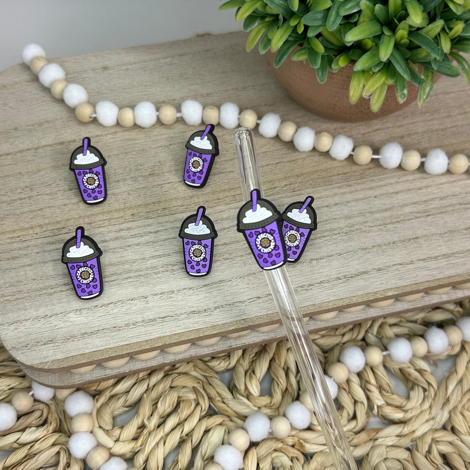 Purple Coffee | Straw Charms – Mikarte Creations