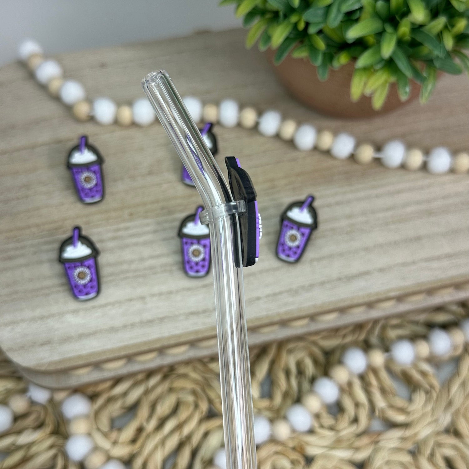 Purple Coffee | Straw Charms – Mikarte Creations