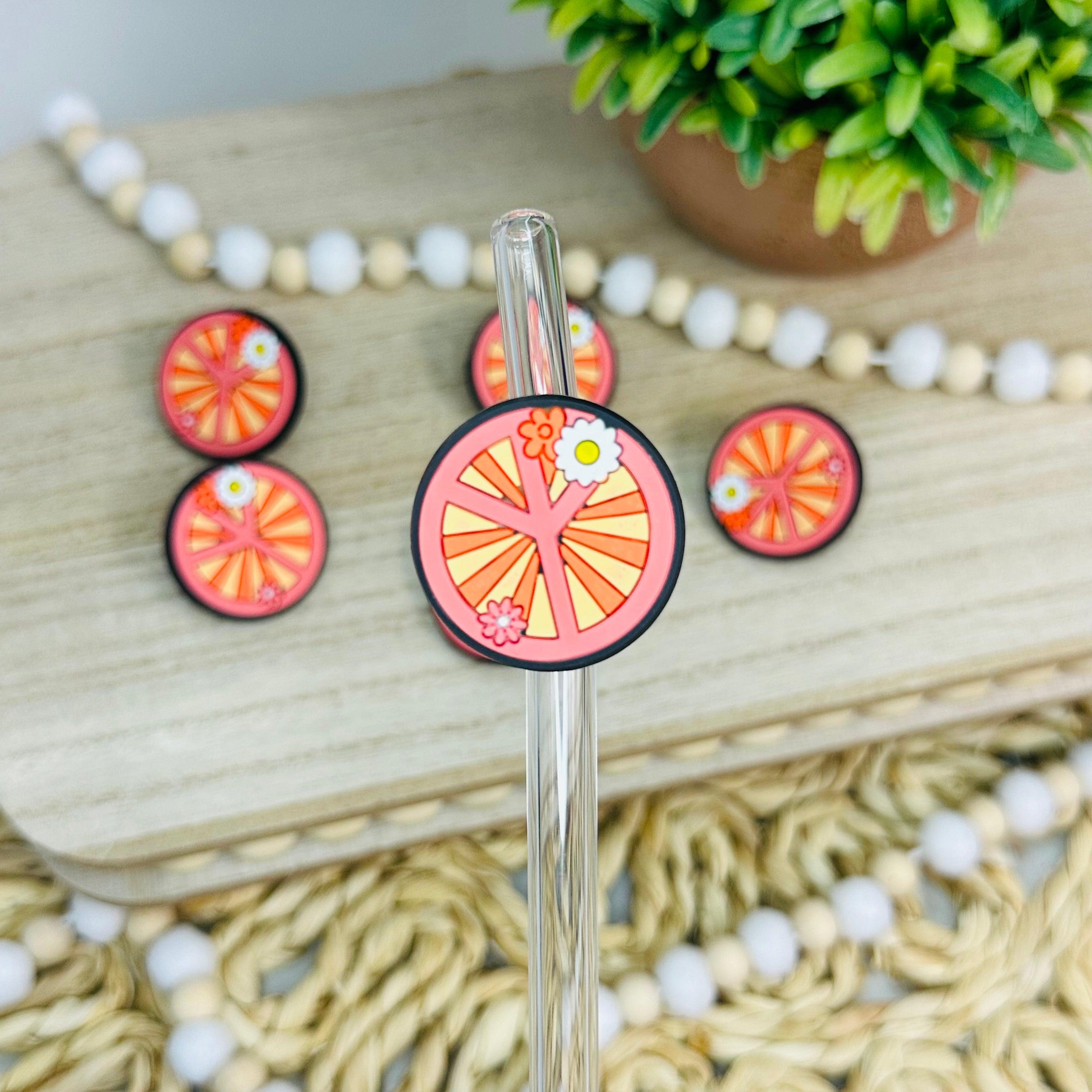 Retro Peace | Straw Charms – Mika Transfers