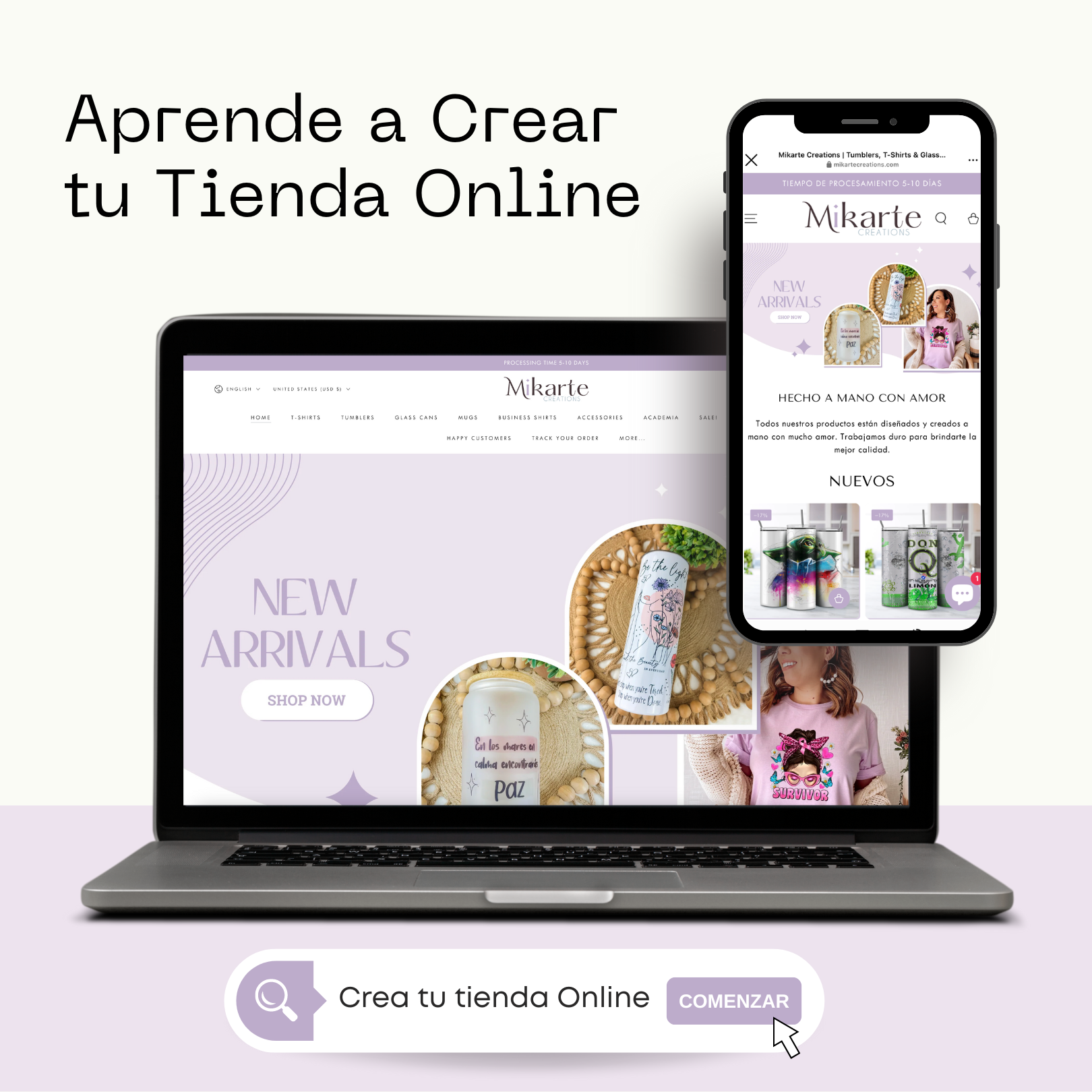 Aprende a Crear tu Tienda Online – Mika Transfers