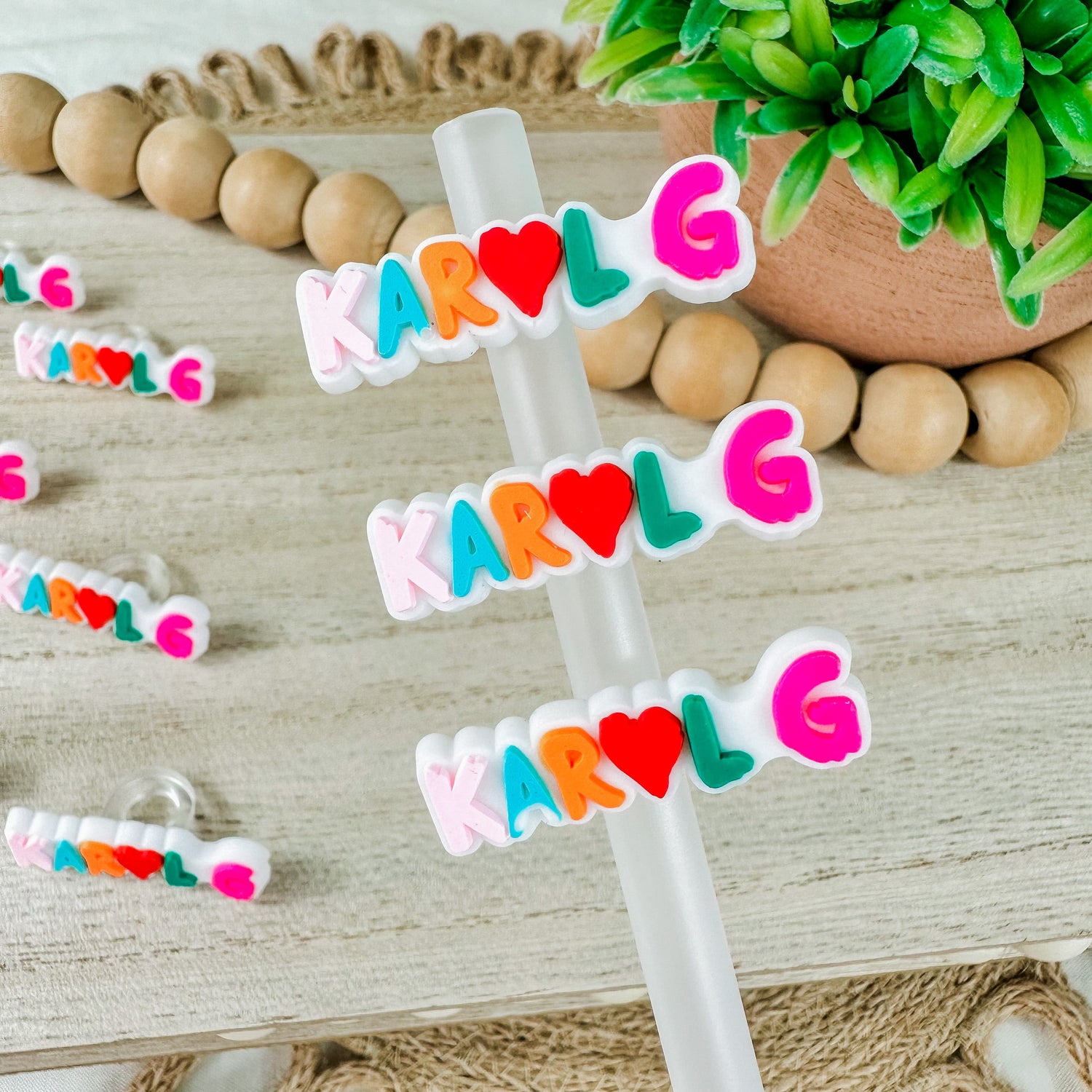 Karol name | Straw Charms – Mika Transfers