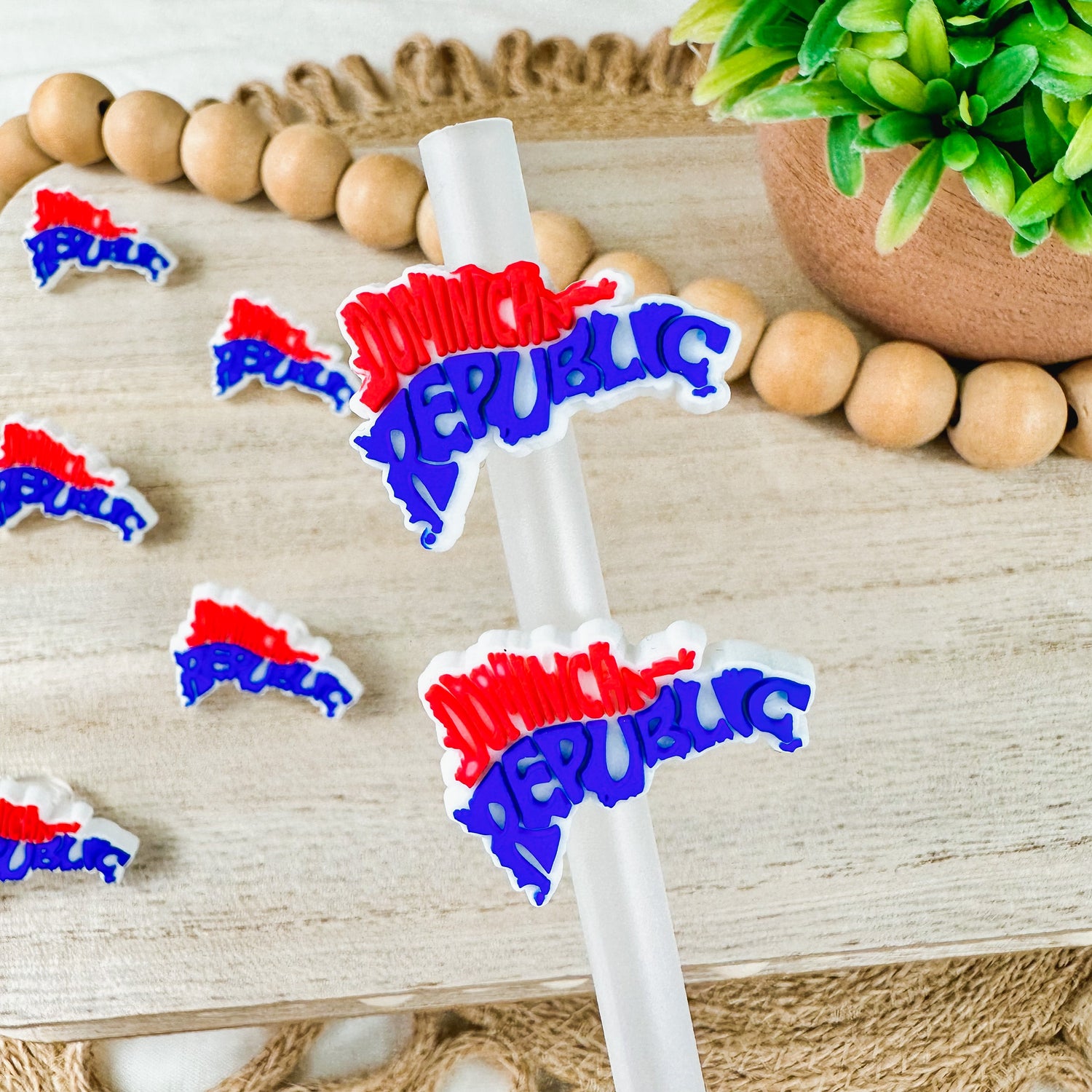 Dominican Republic | Straw Charms – Mikarte Creations
